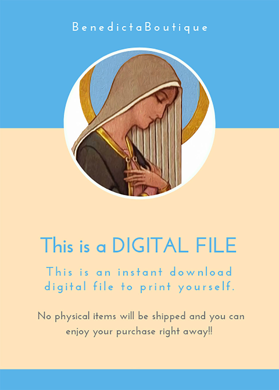 Most Pure Heart of Joseph Printable Image, Catholic Devotional Illustr ...