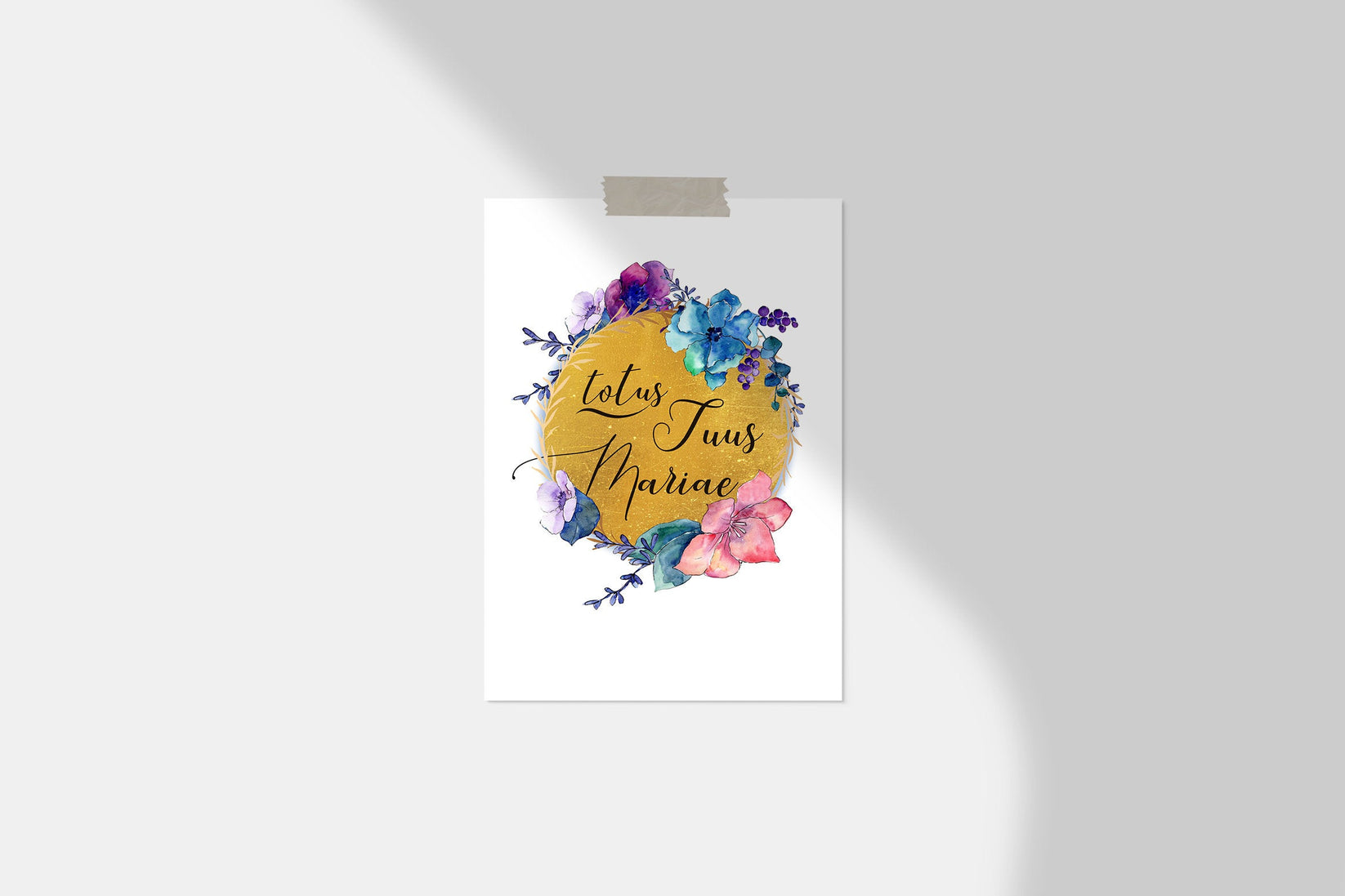 Totus Tuus Mariae Downloadable Image, Printable Marian Devotion Cathol ...