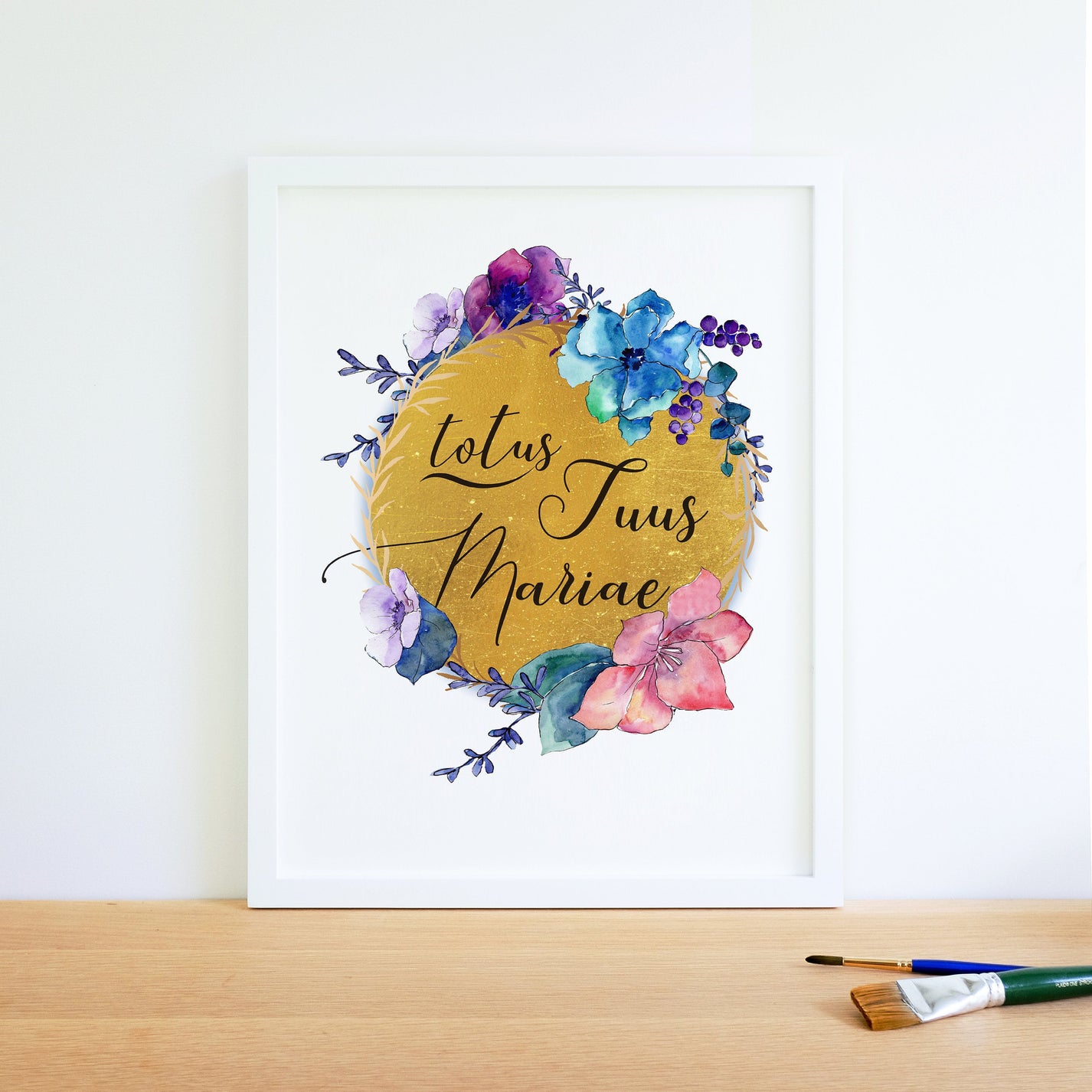 Totus Tuus Mariae Downloadable Image, Printable Marian Devotion Cathol ...